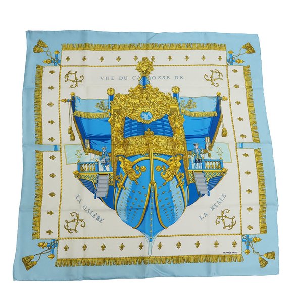 Hermes | Accessories | Hermes Silk Scarf Light Blue | Poshmark